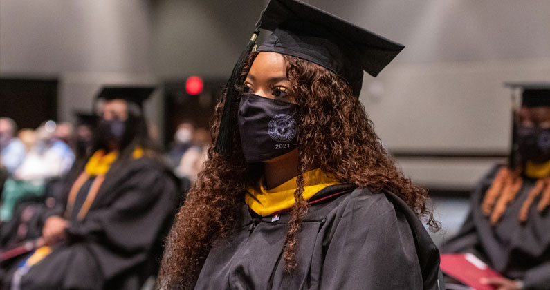 Graduates Receive Master's Degrees in 2021 Commencement Ceremony